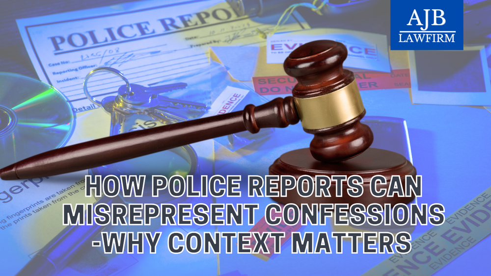 How Police Reports Can Misrepresent Confessions — AJB Law