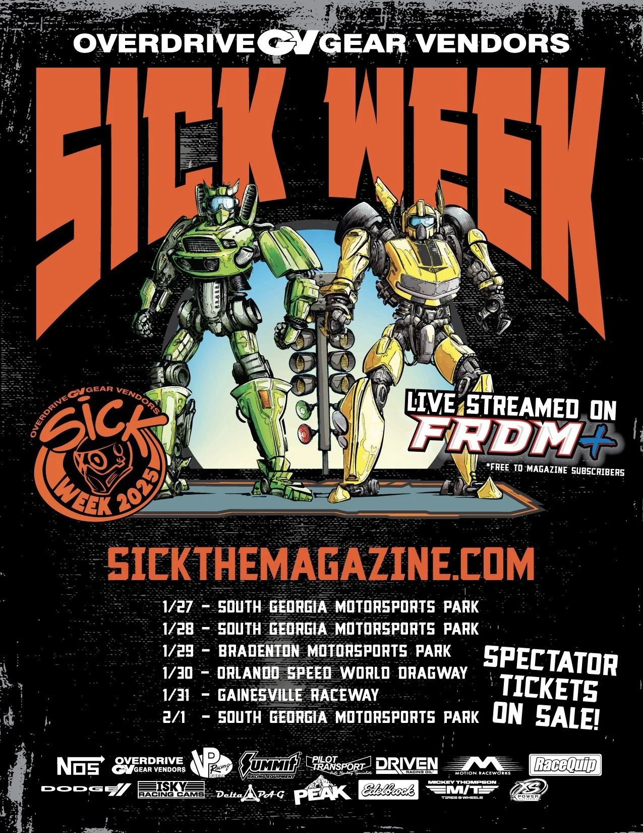 Sick Week 2025 Presented by Gear Vendors Overdrive Is Less Than a Week ...