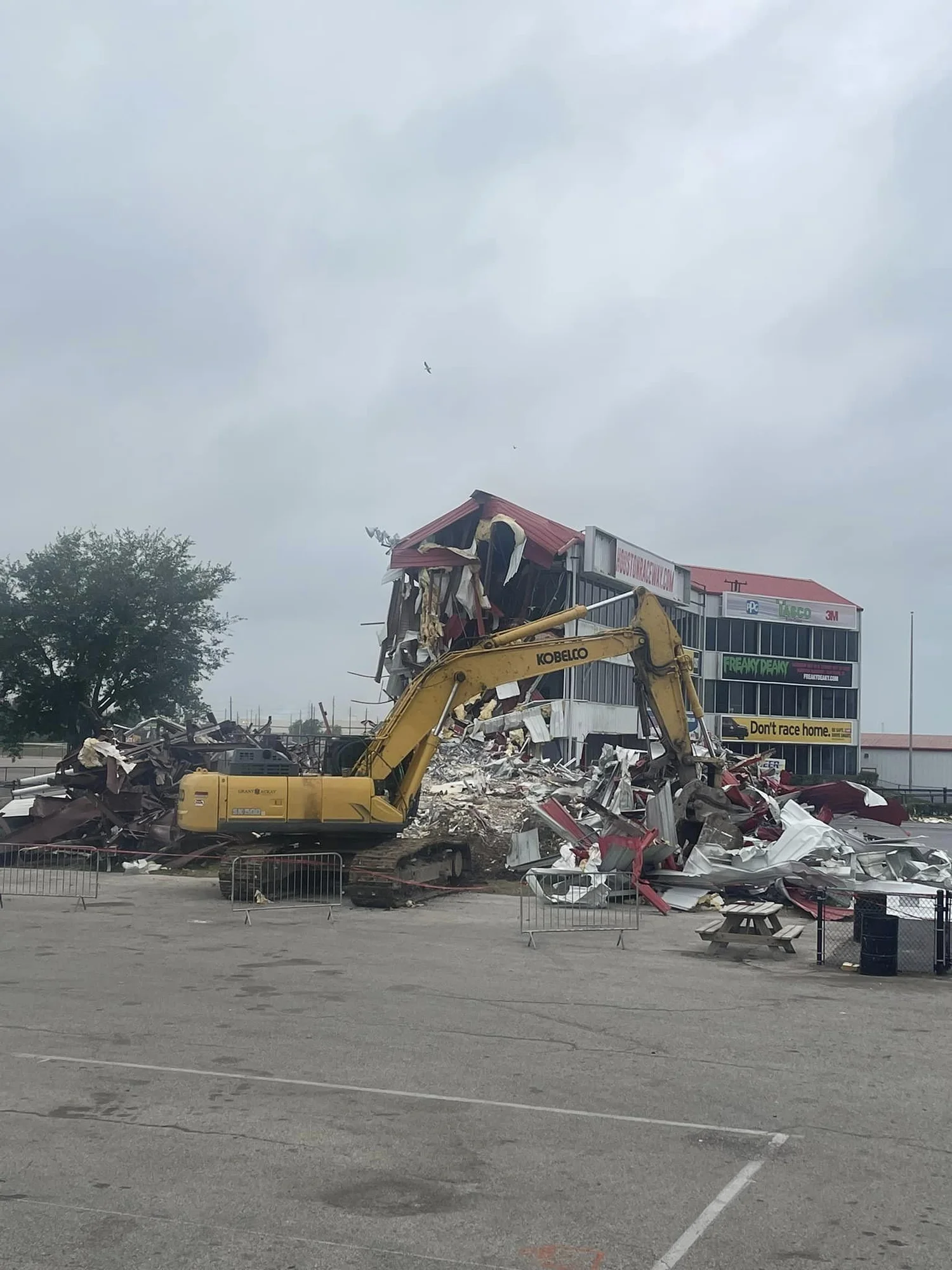 Houston Raceway Park Demolition