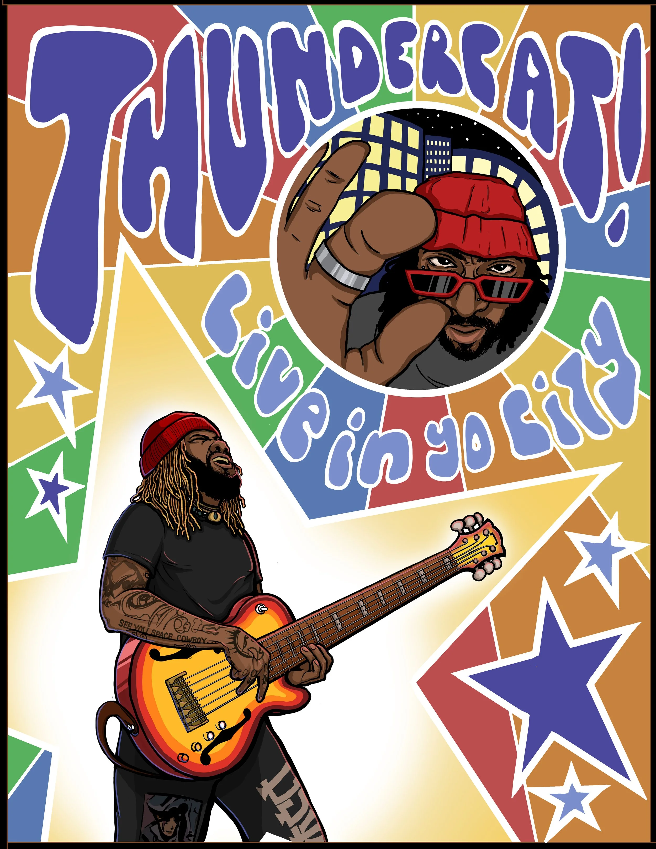 Thundercat, live in yo girls’ city. — Firebird.