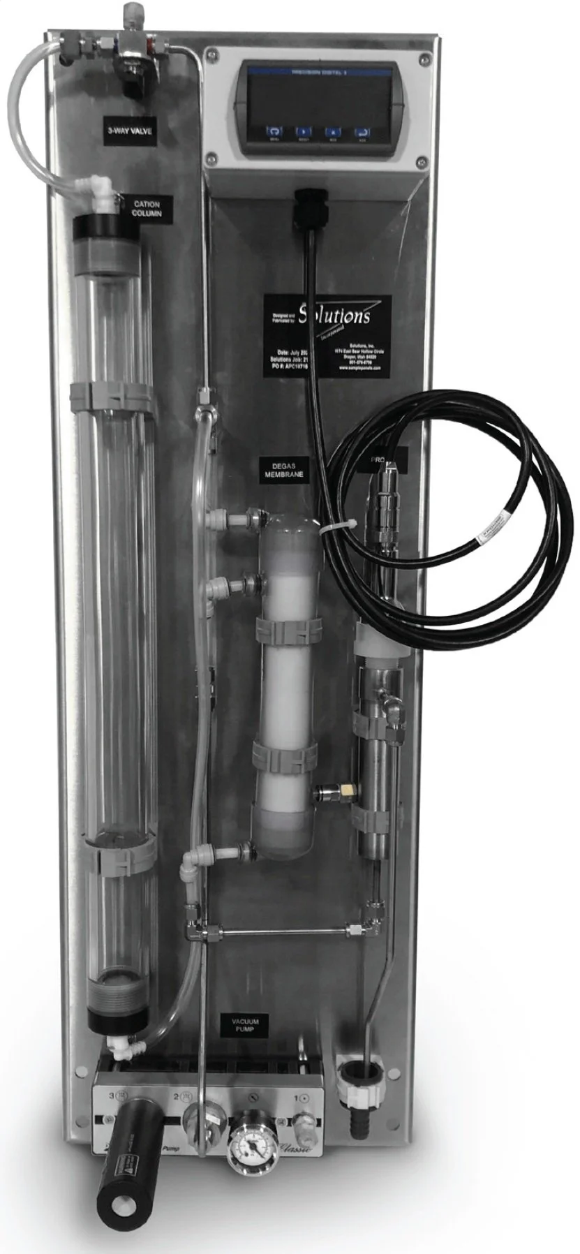 Degas Sample Panel — Solutions Sample Systems