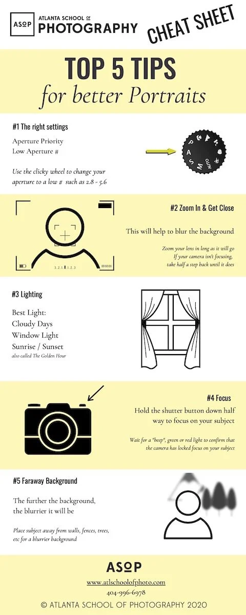 Top 5 Tips for Better Portraits — Atlanta School of Photography