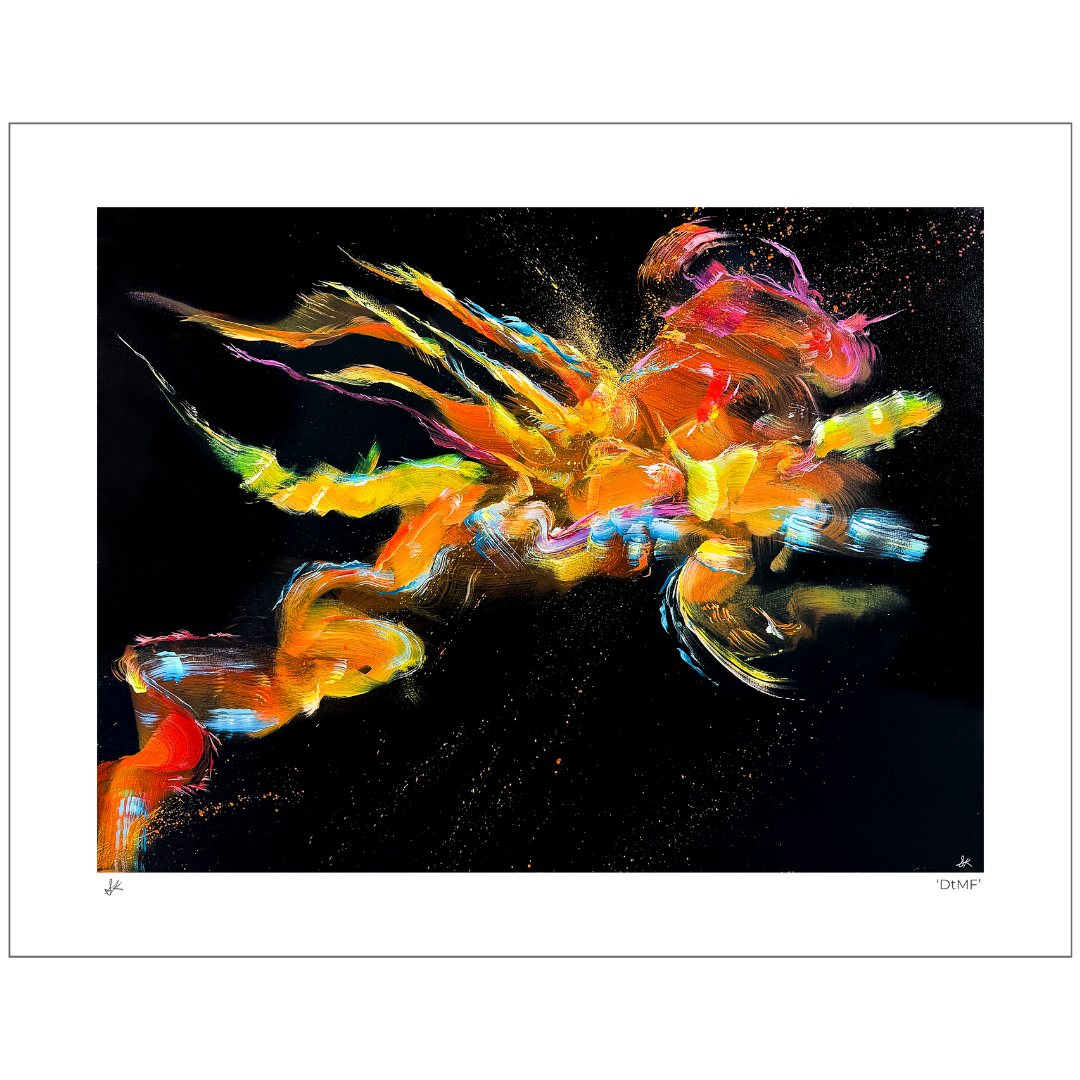 BAD BUNNY ‘DtMF’ Art Print — Synesthesia Art by Sarah Kraning