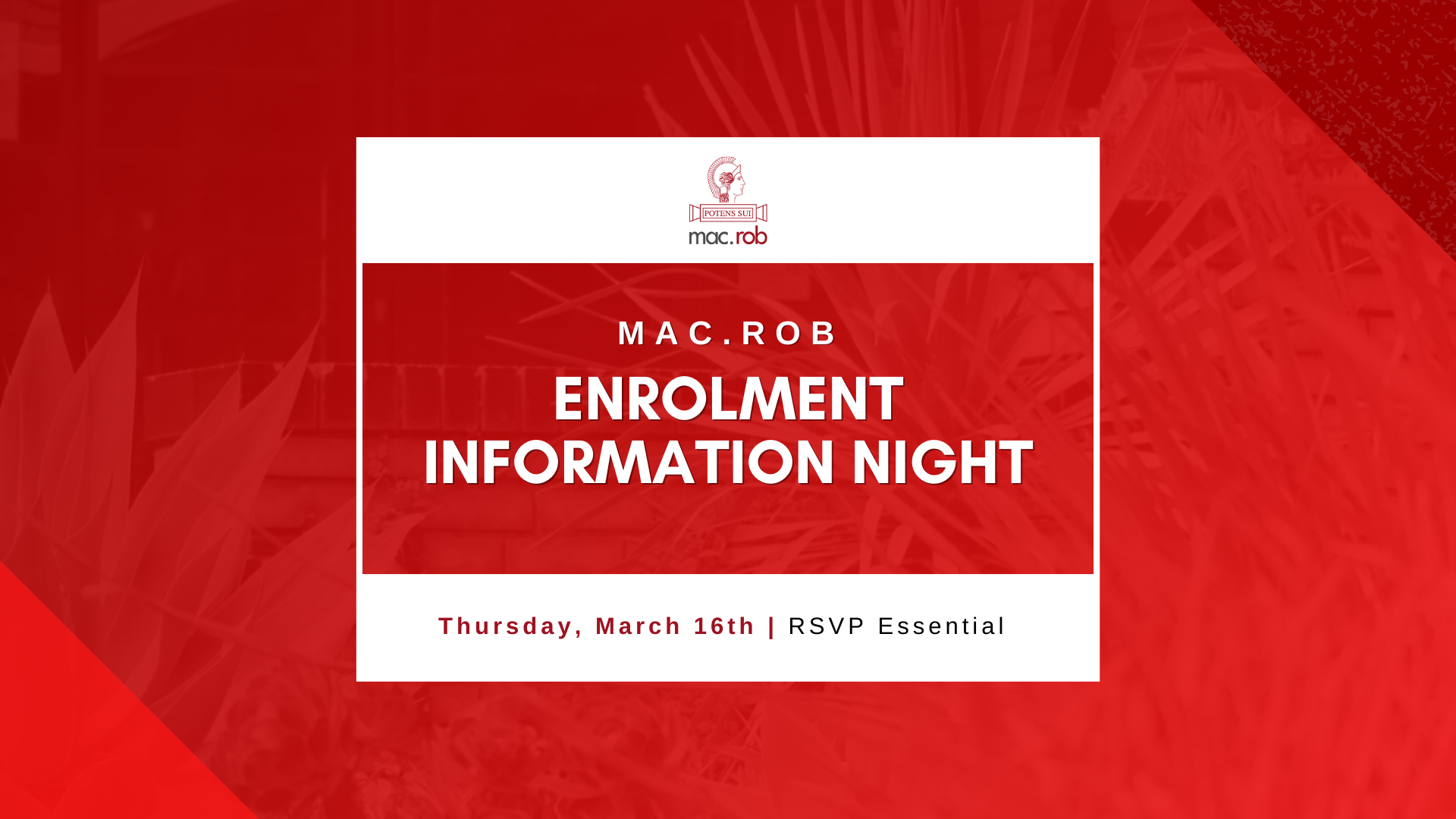 Enrolment Information Night | Years 9-11 in 2024 — The Mac.Robertson Girls' High School