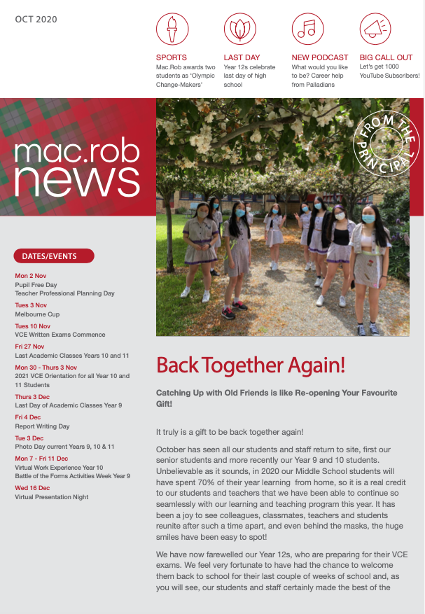 News & Events Blog — The Mac.Robertson Girls' High School