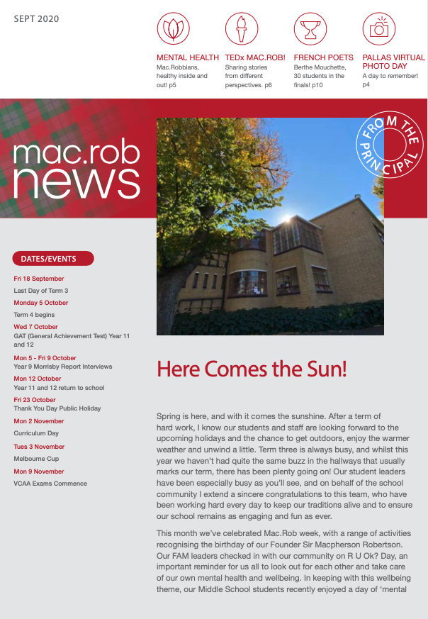 News & Events Blog — The Mac.Robertson Girls' High School
