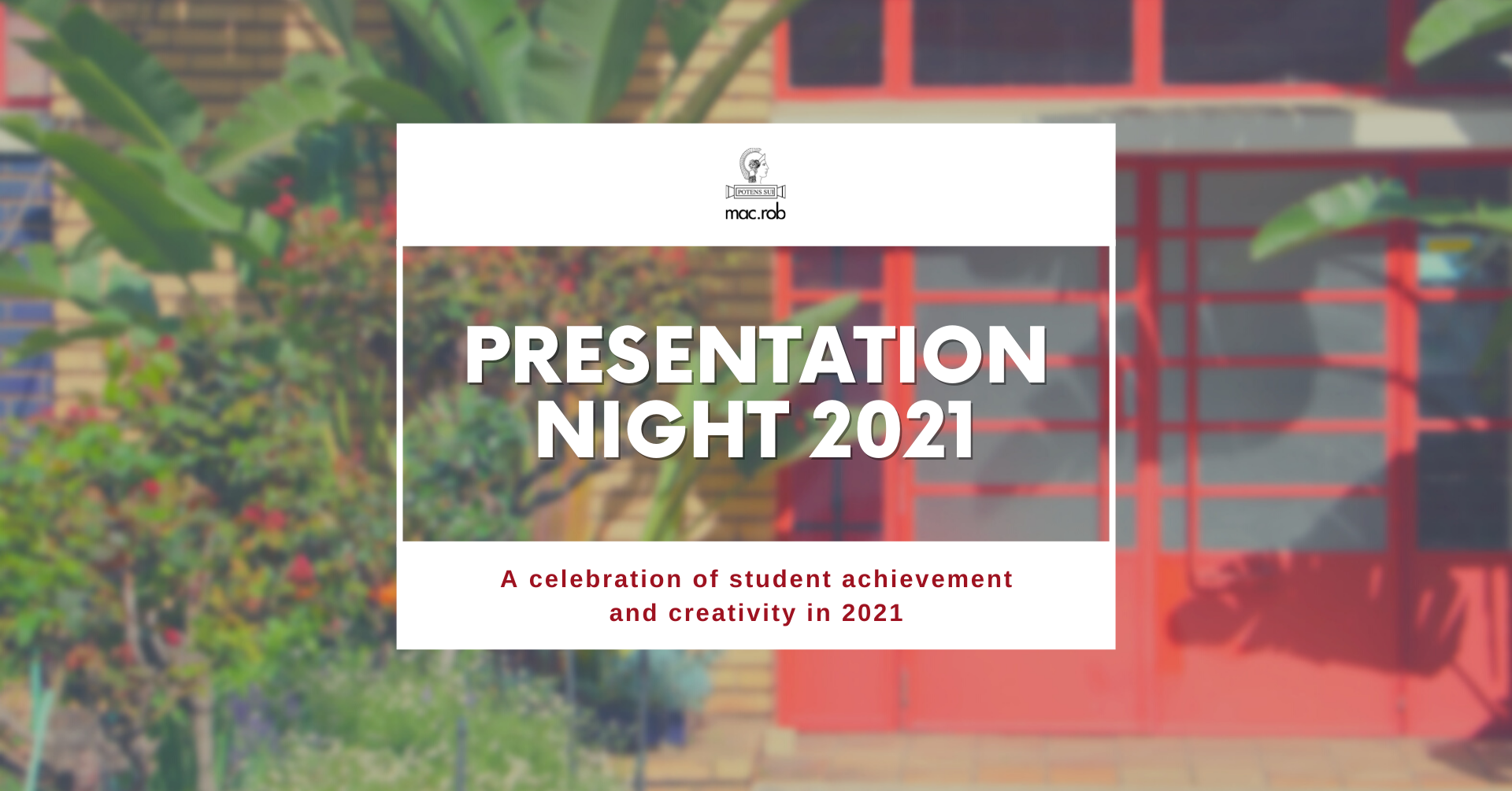 Presentation Night 2021 — The Mac.Robertson Girls' High School