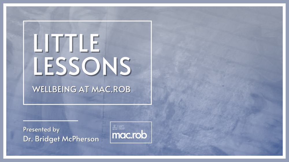 Little Lessons Podcast: “One Thing I Wish My Parents Knew…” — The Mac ...
