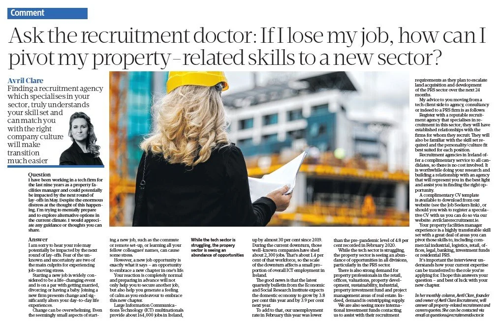 Avril Clare Recruitment