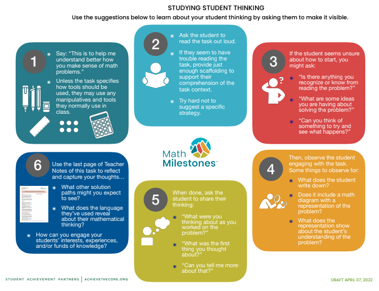 Student Handouts — Math Milestones