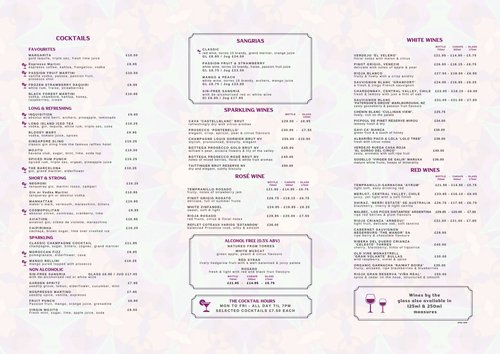 Menus — Bar Estilo Birmingham