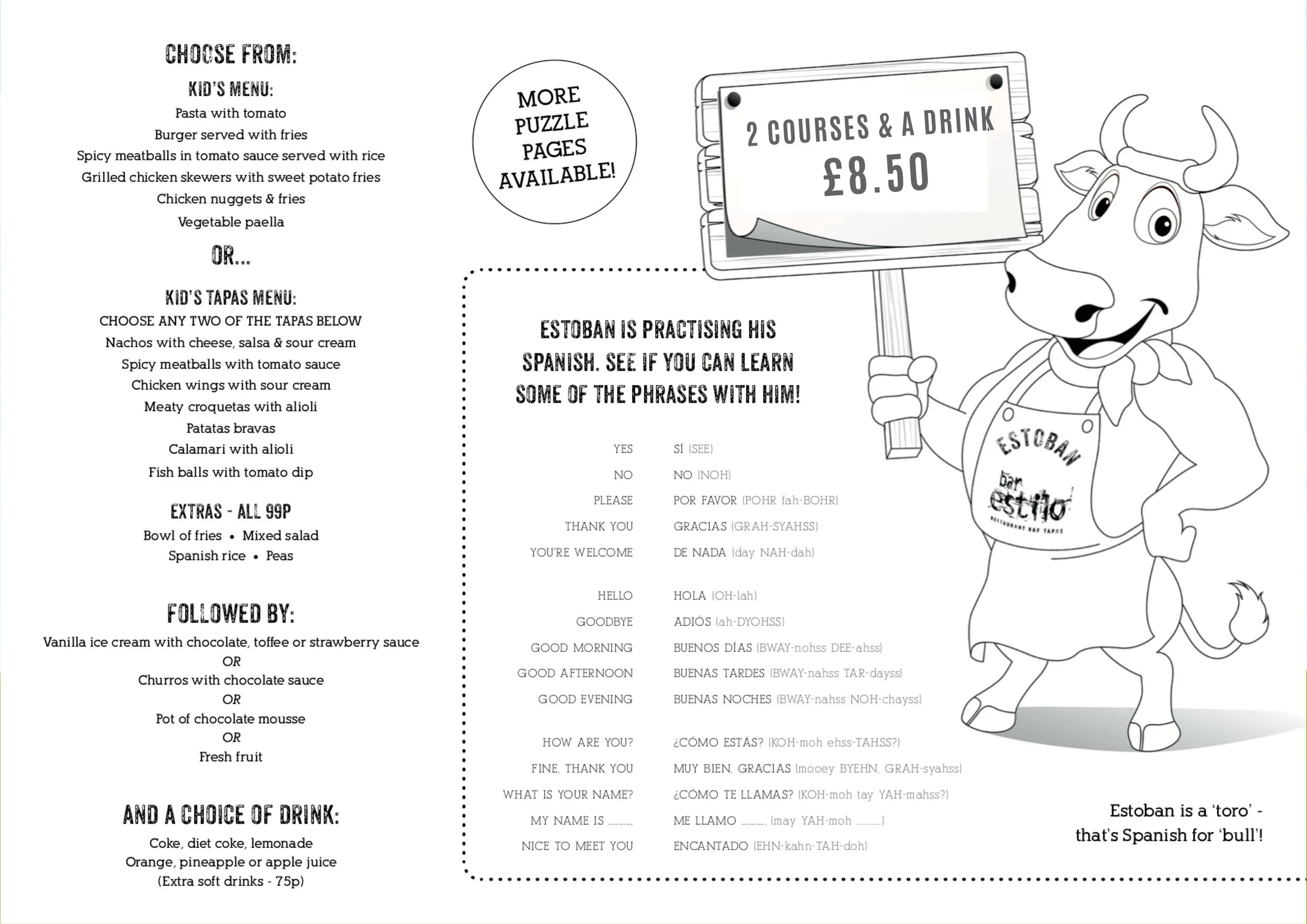 Menus — Bar Estilo Birmingham