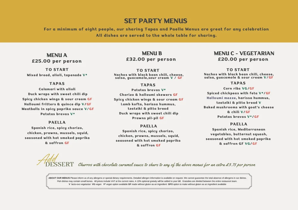 Menus — Bar Estilo Birmingham
