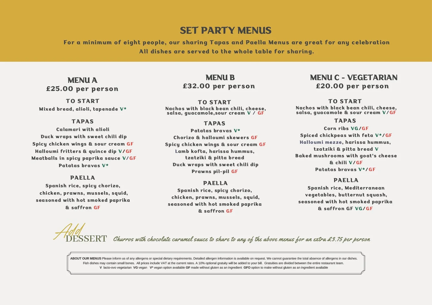 Menus — Bar Estilo Birmingham