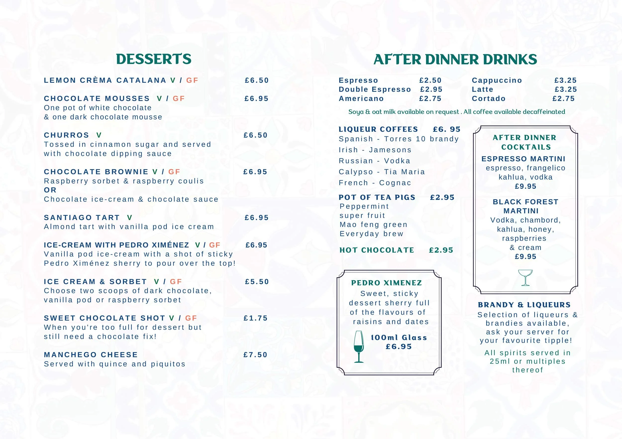 Menus — Bar Estilo Birmingham