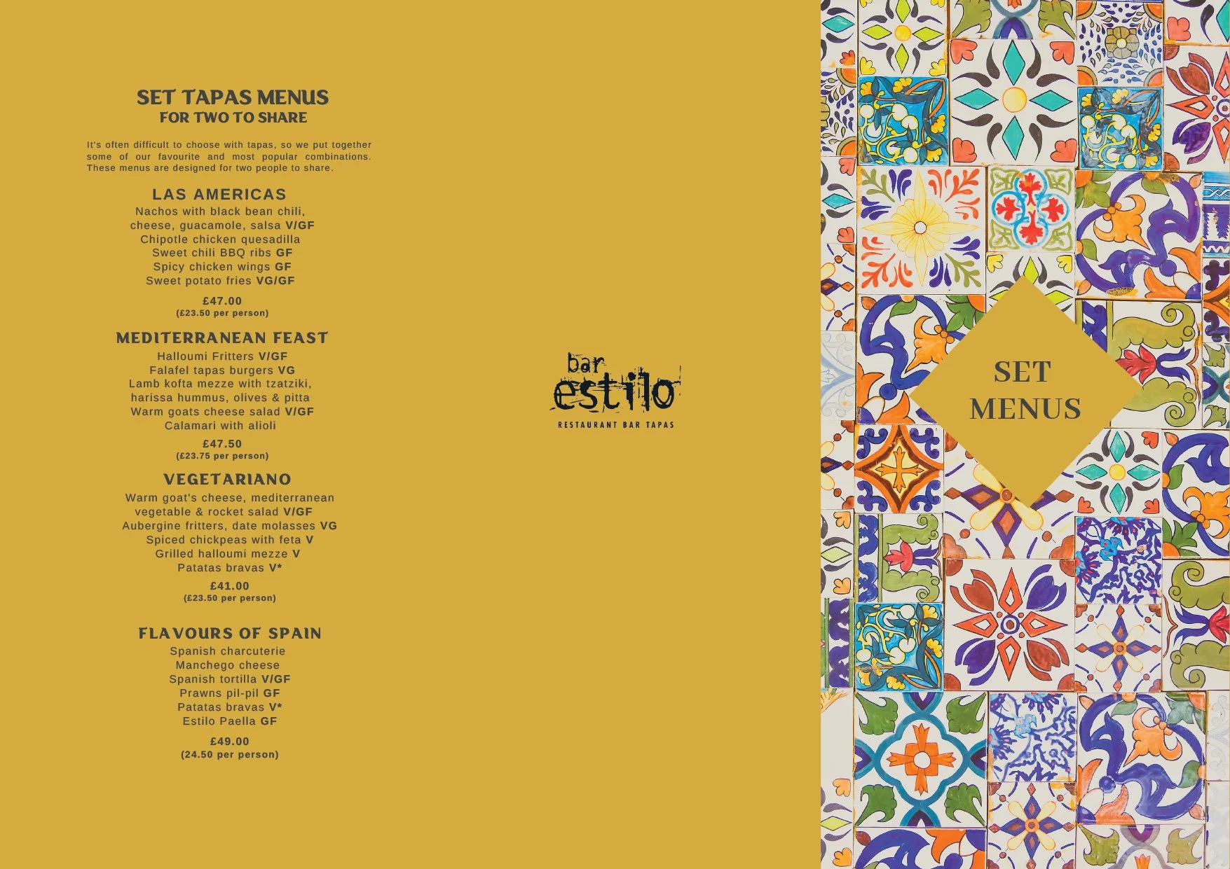 Menus — Bar Estilo Birmingham