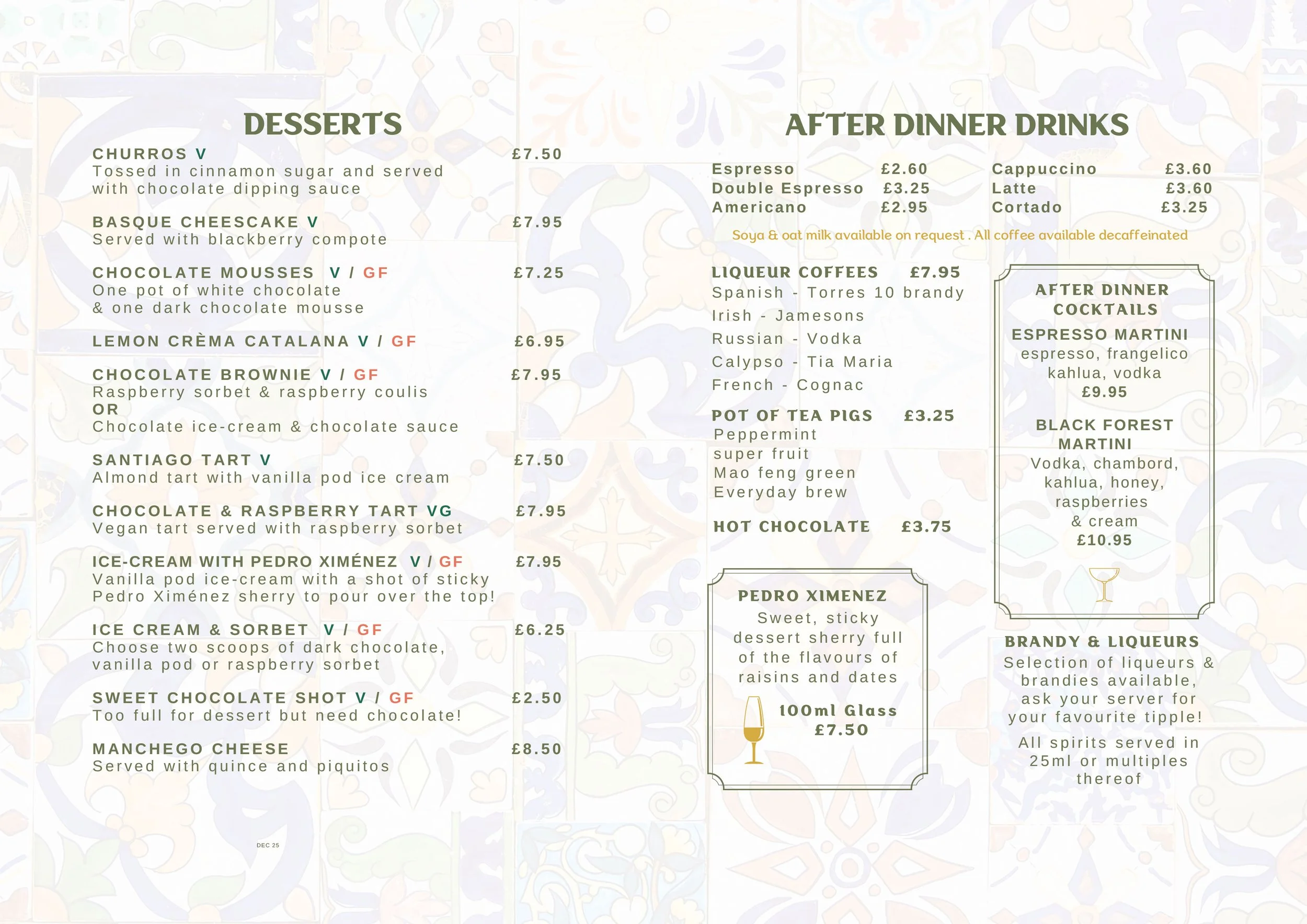 Menus — Bar Estilo Birmingham