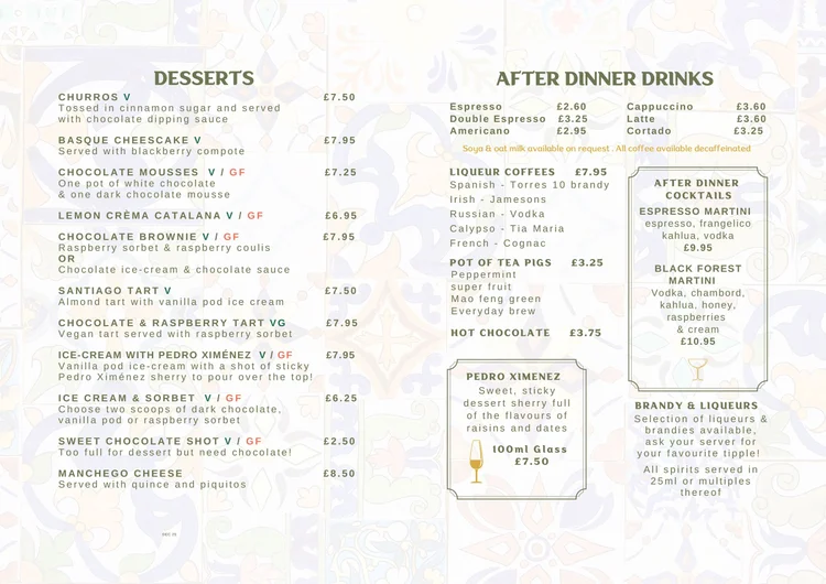 Menus — Bar Estilo Birmingham