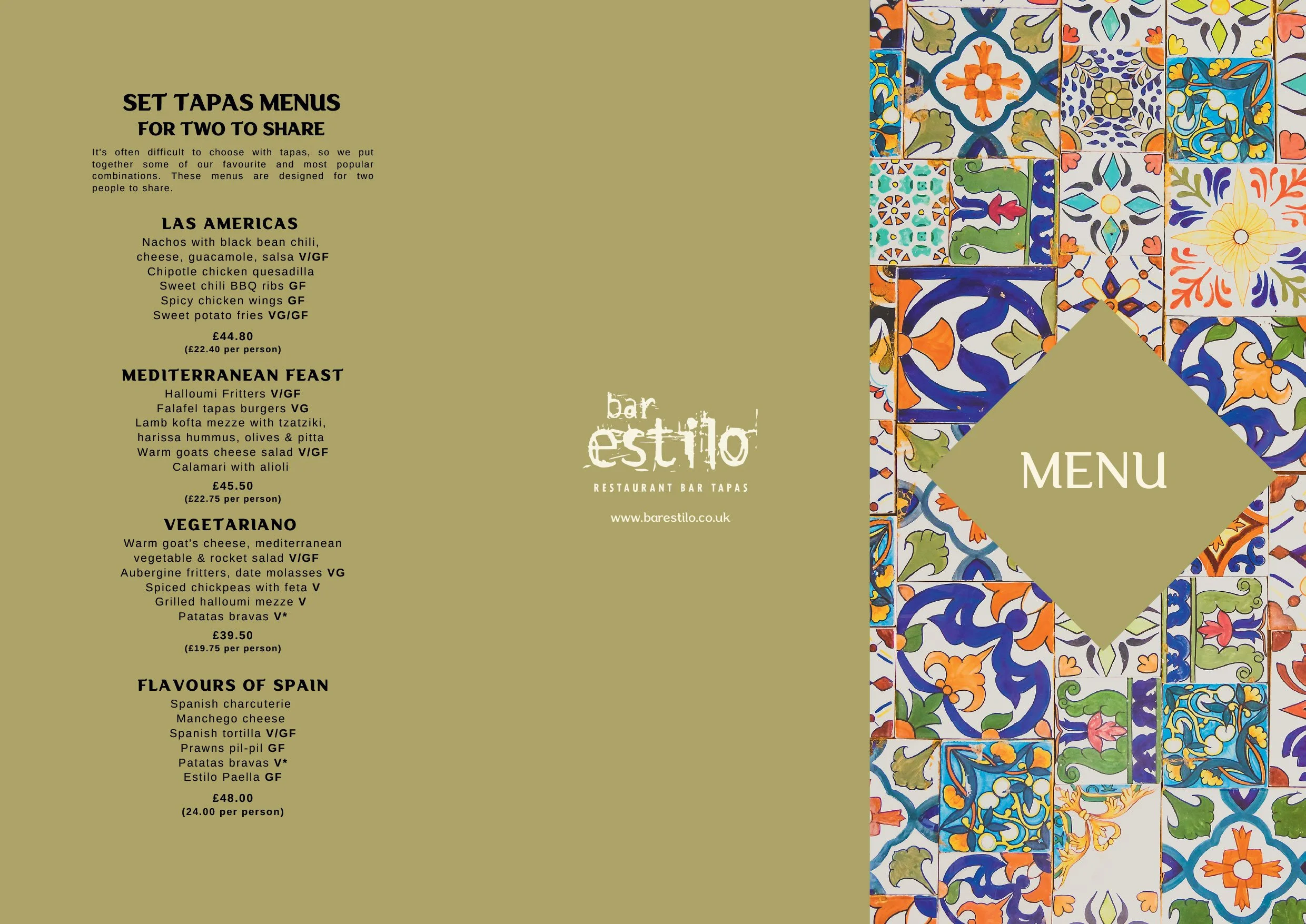 Menus — Bar Estilo Birmingham