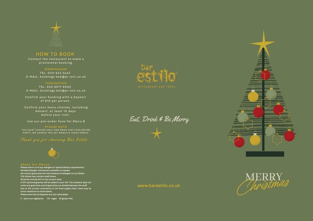 Menus — Bar Estilo Birmingham
