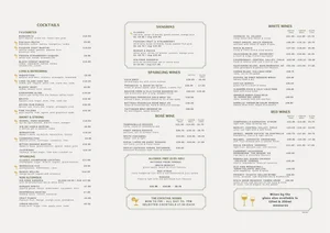 Menus — Bar Estilo Birmingham