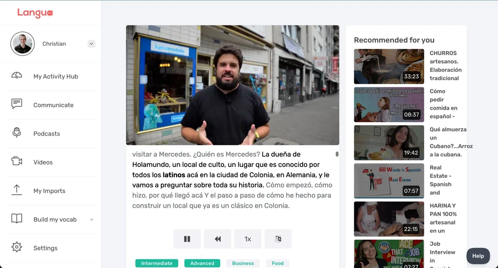 The most impressive AI tutor for language learning — Lingtuitive