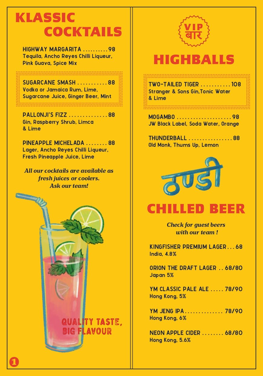 Menus — Bengal Brothers