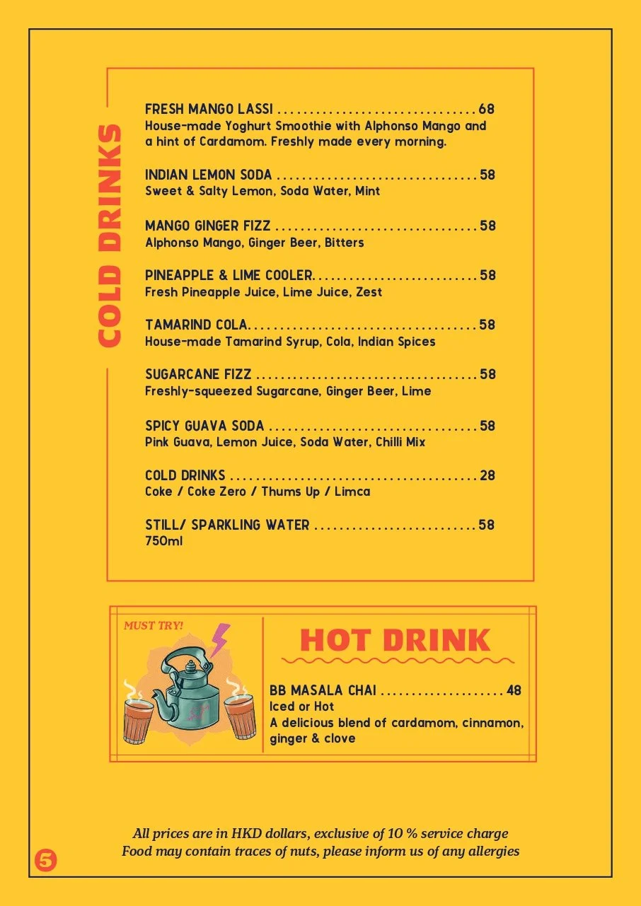 Menus — Bengal Brothers