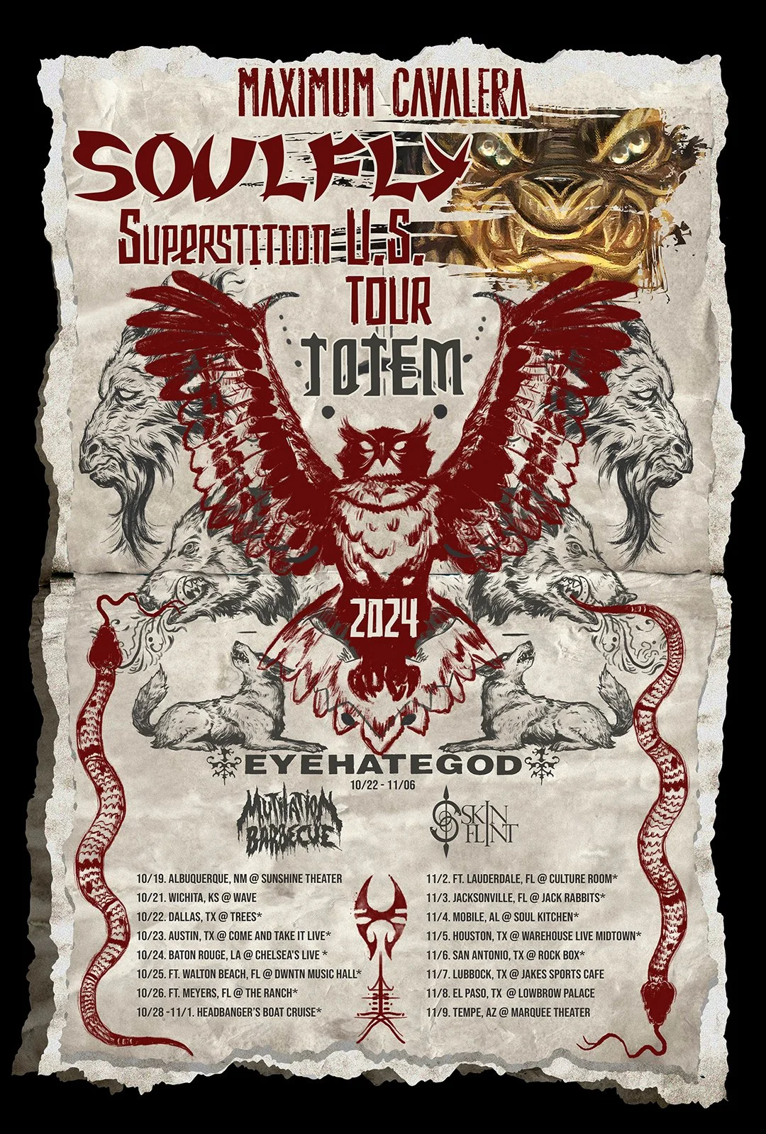 Soulfly Tour Dates & Tickets — Soulfly - Totem | The Official Soulfly ...