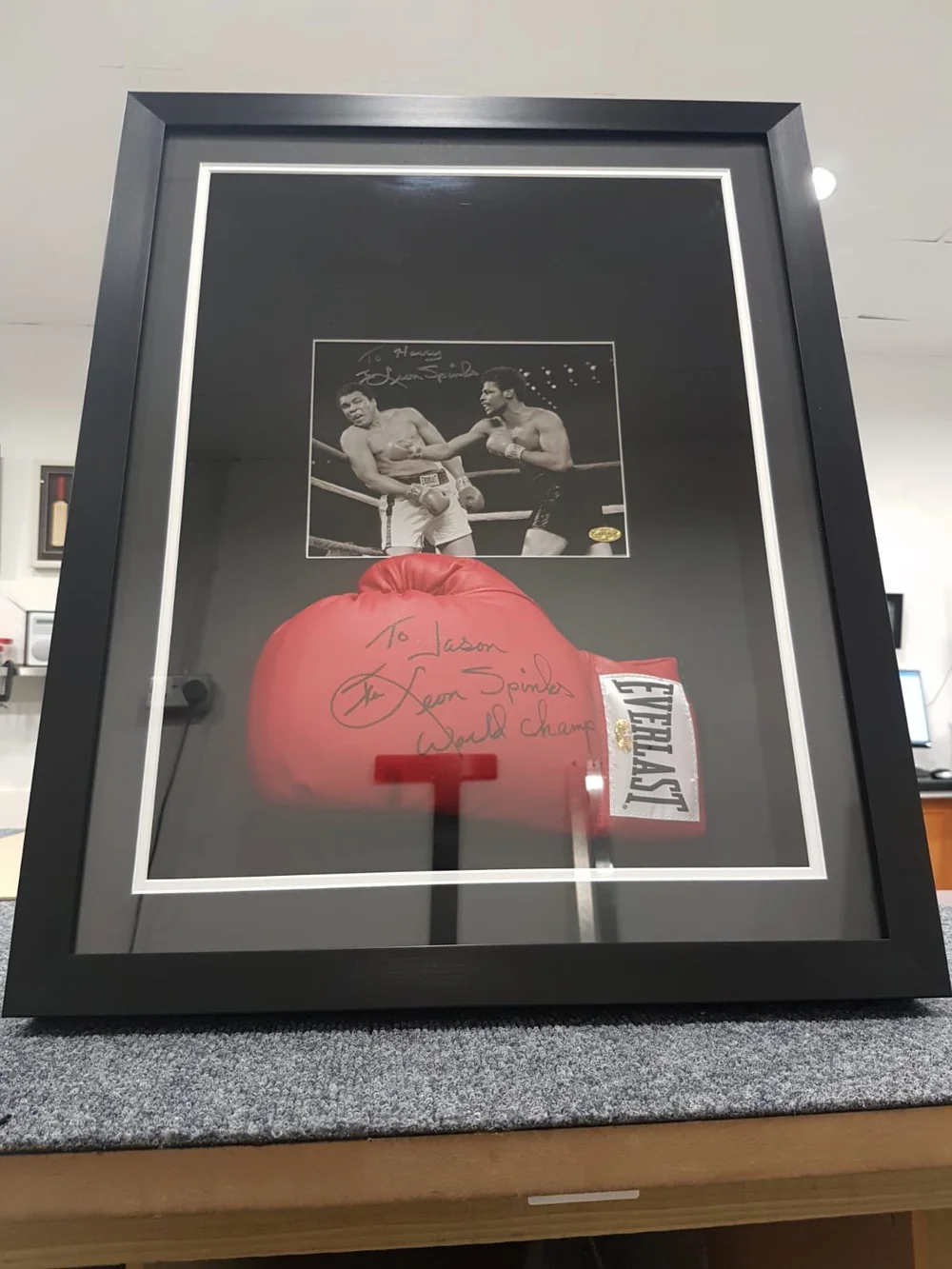 Sports memorabilia framing — The Bespoke Framer