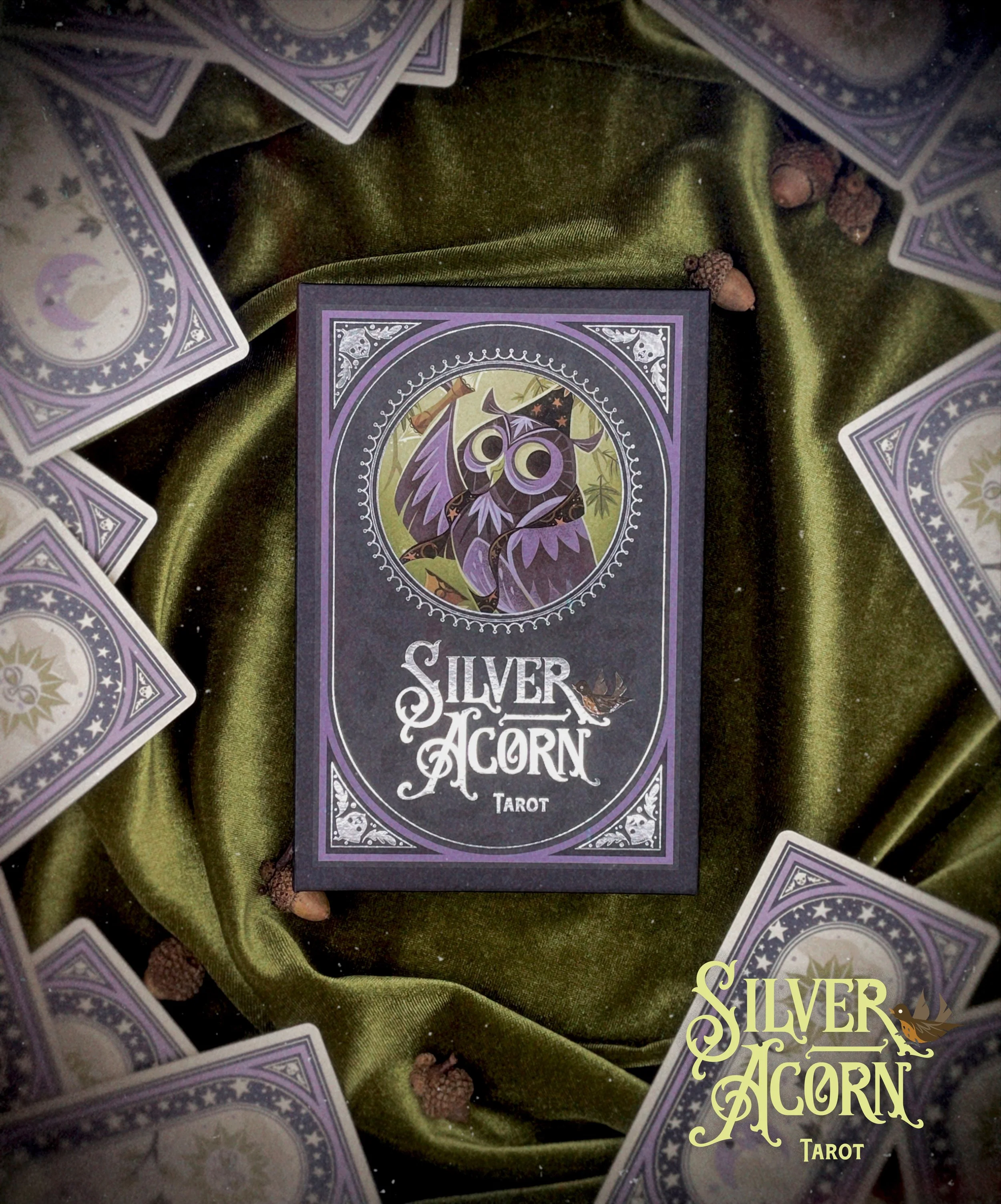 Silver Acorn Tarot — Hand-Painted Deck by Stephanie Buscema — The Art ...