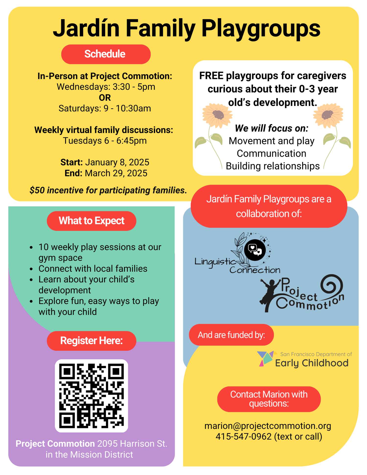 Enroll in Playgroups — Project Commotion