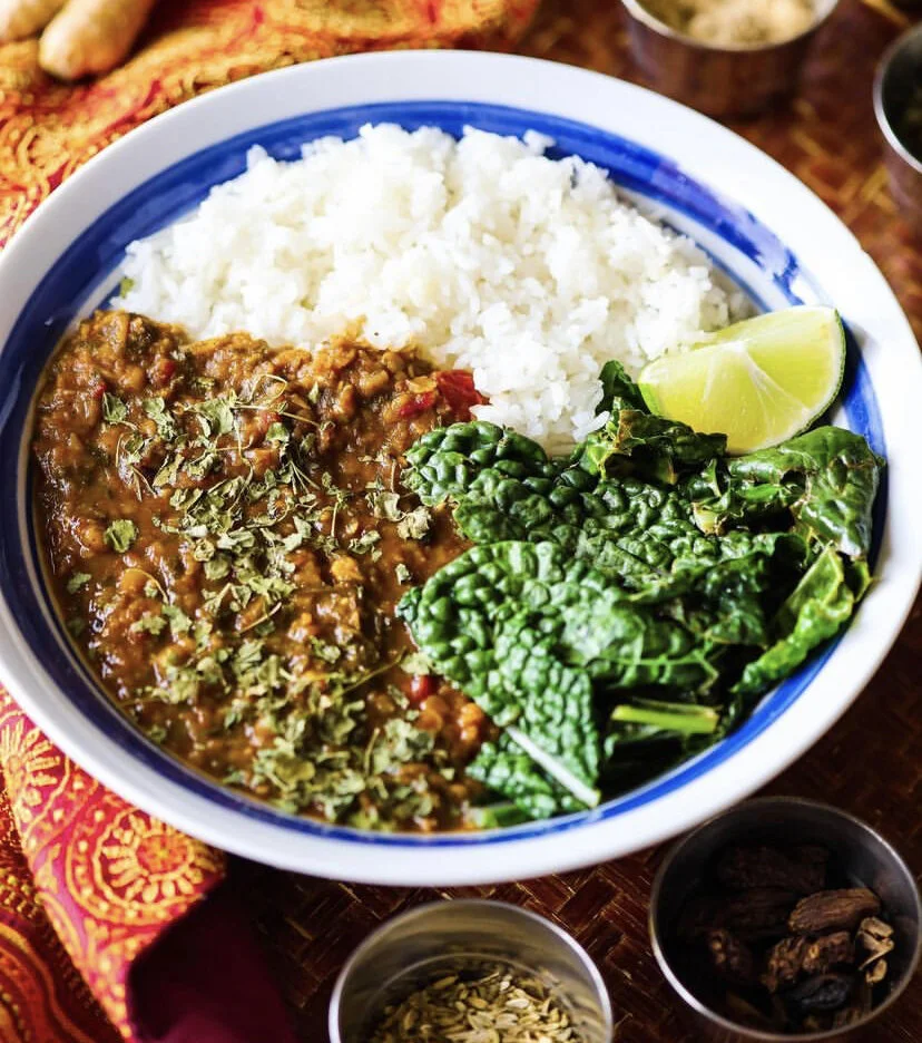 Red Lentil Chili (Rajma Chawal Inspired) — Taylor Mae Dean