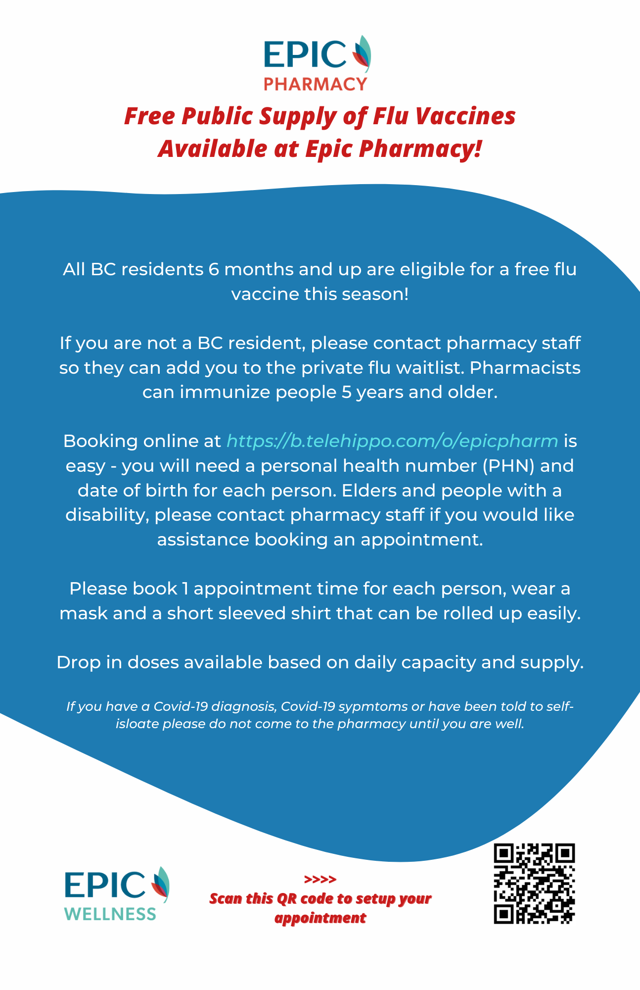 Free public flu vaccines — Epic Pharmacy