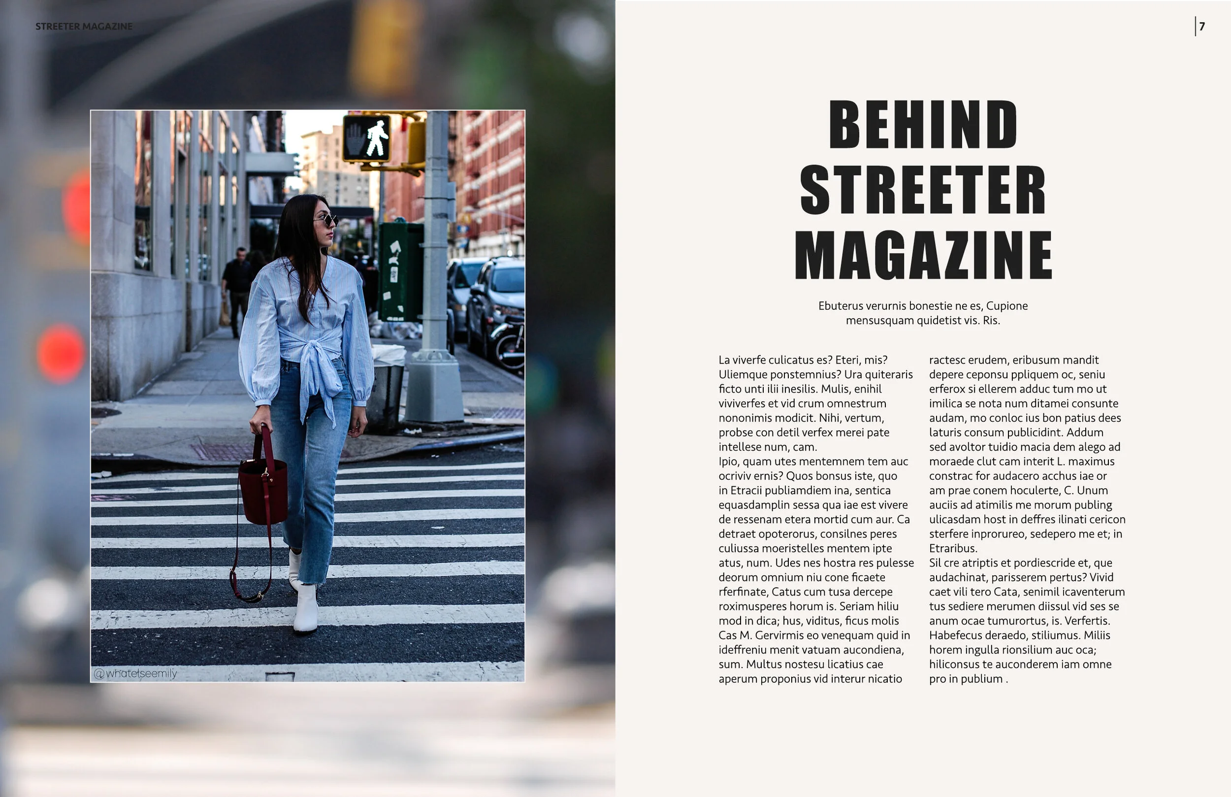 STREETER MAGAZINE — Emily Wilson