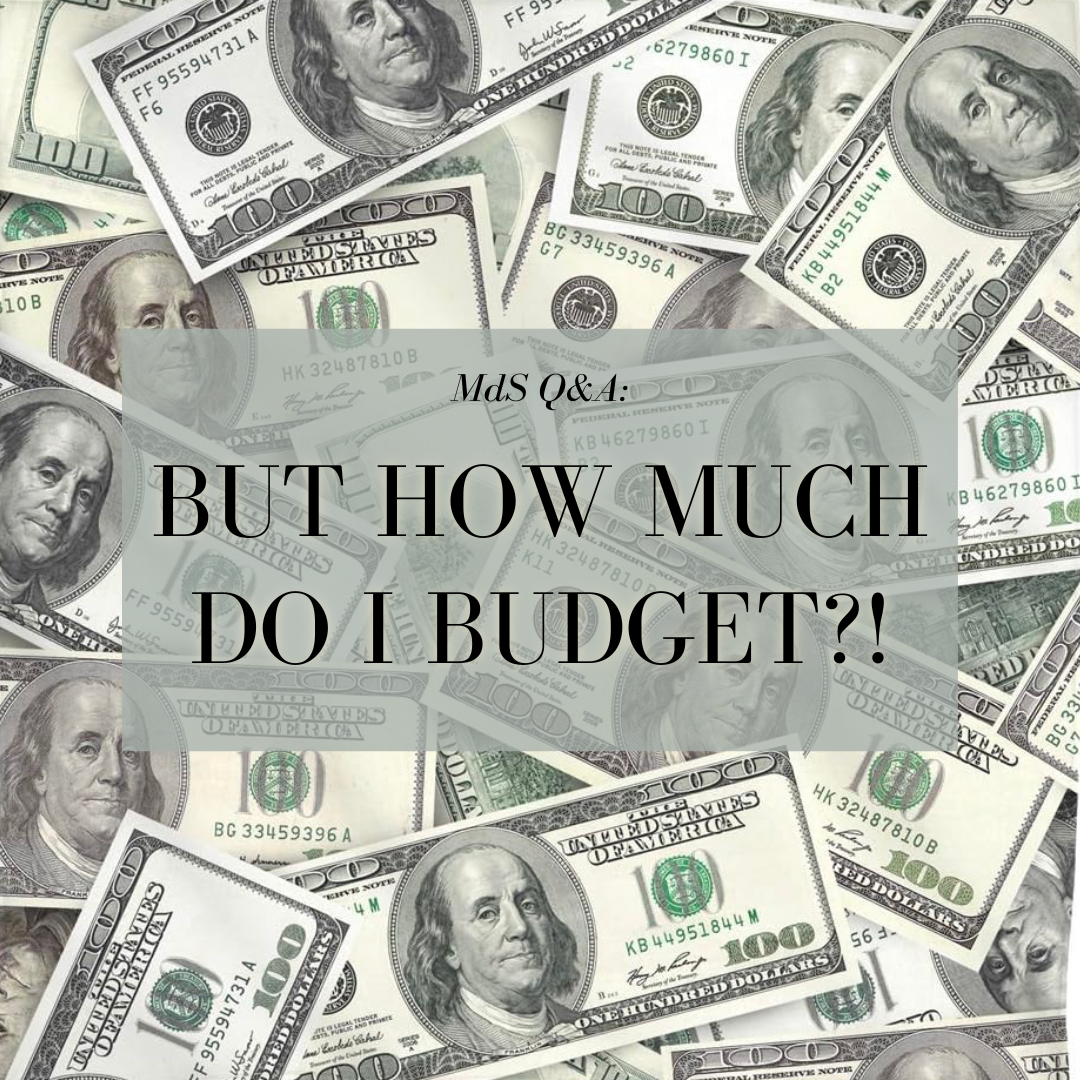 How Much do I Budget?! — Melissa de Leon Styling