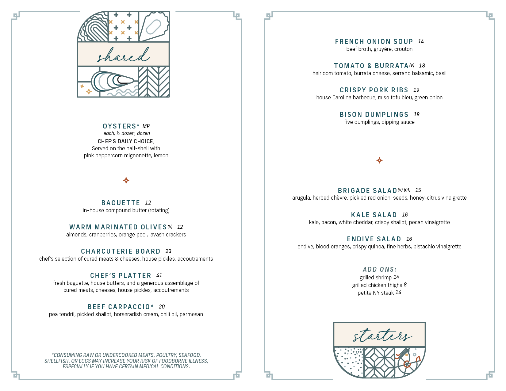 Dinner Menu | Brigade