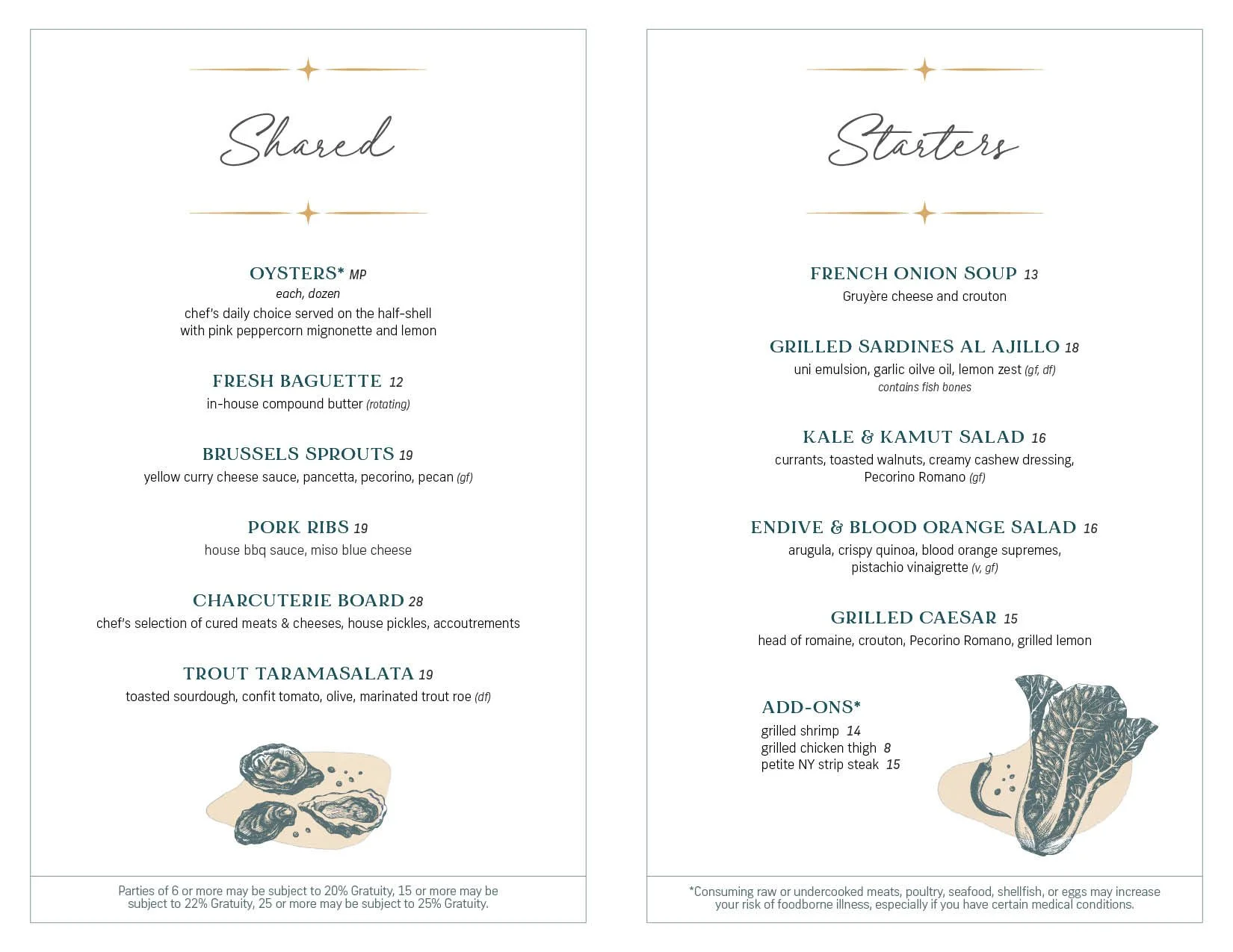 Dinner Menu | Brigade