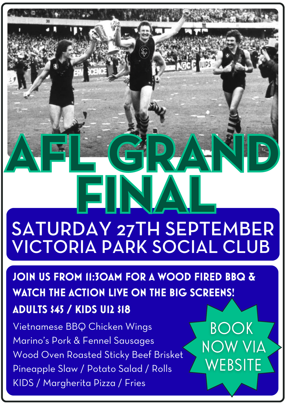 Food & Bar Victoria Park Social Club — Victoria Park Social Club