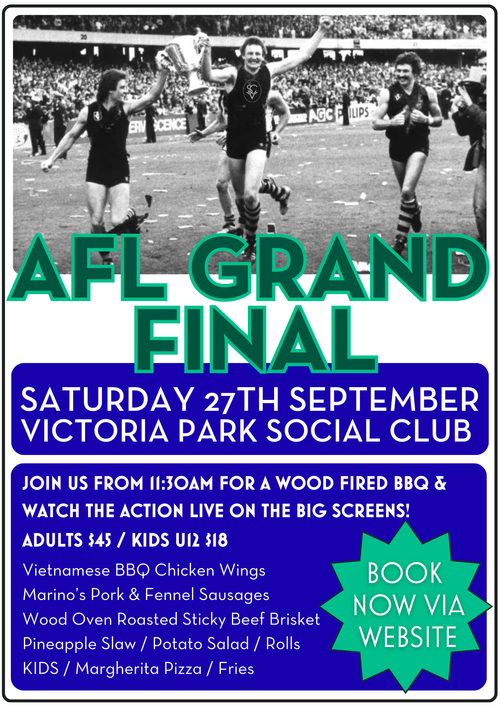 UPCOMING EVENTS — Victoria Park Social Club