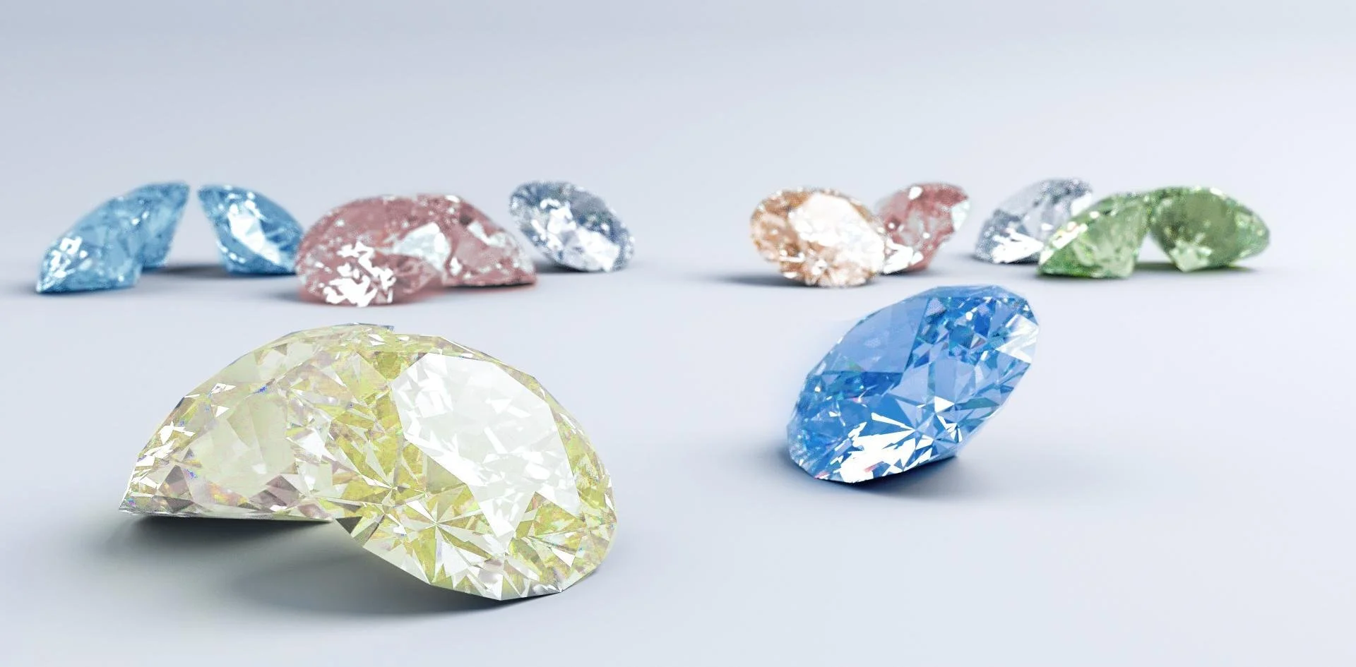 Wie kommen die Farben in die ausgefallenen farbigen Labordiamanten ...