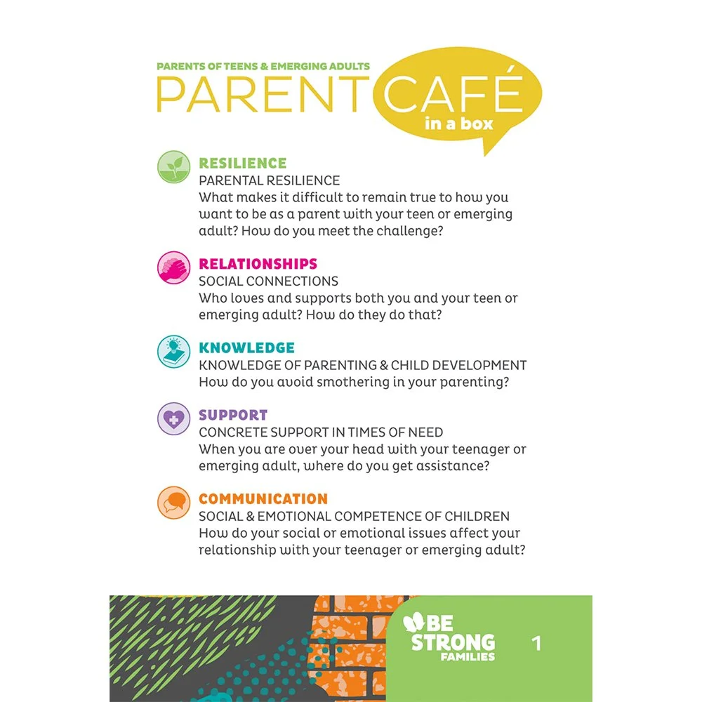 Parent Café in a Box (Updated and Expanded) — Be Strong Families
