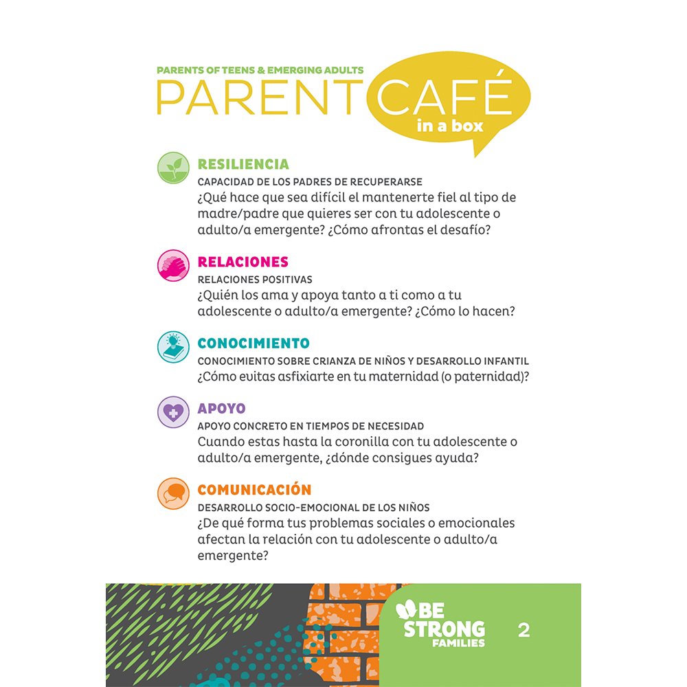 Parent Café in a Box (Updated and Expanded) — Be Strong Families