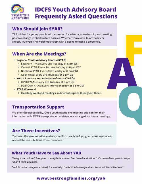 IDCFS Youth Advisory Board — Be Strong Families