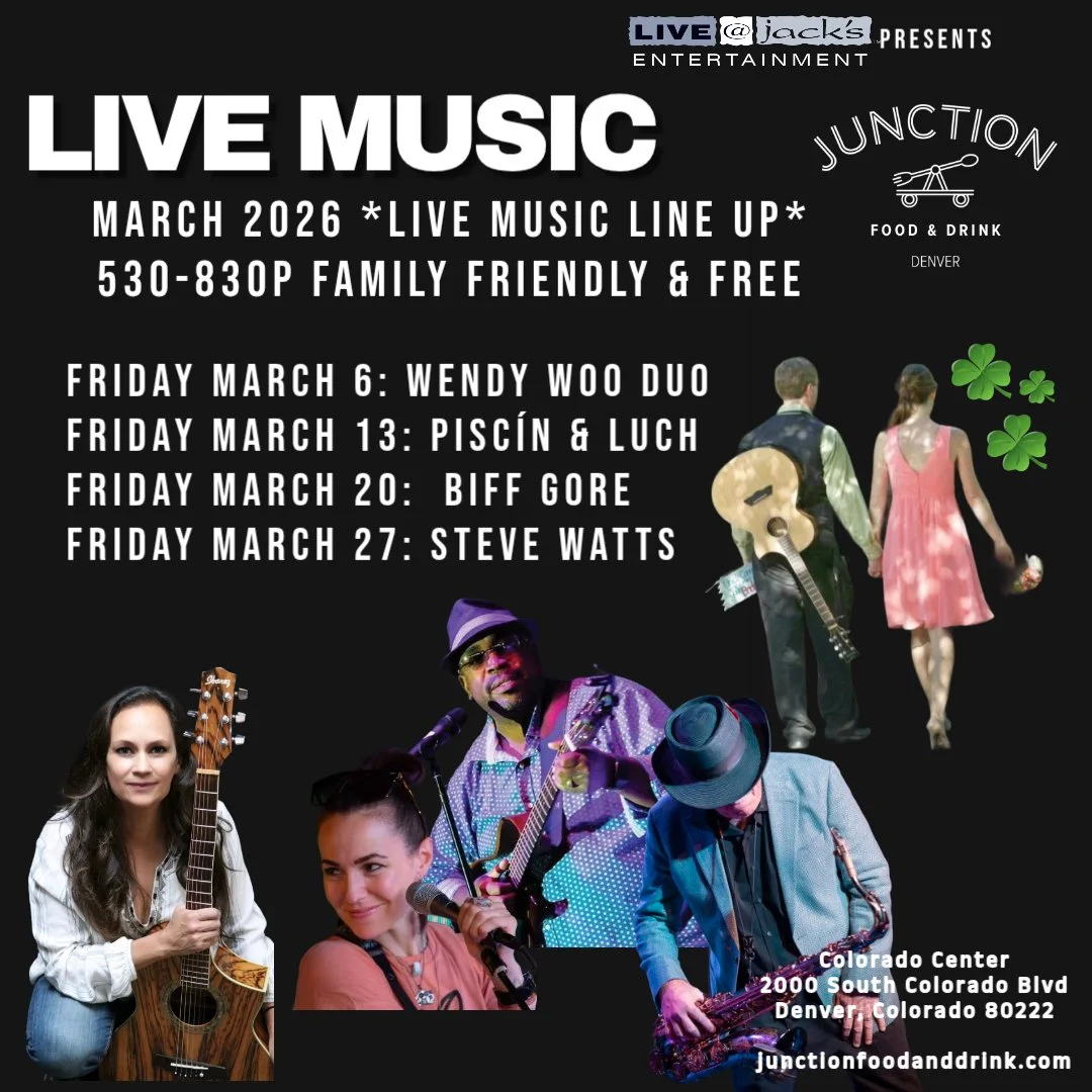 Junction Food & Drink Live Music Lineup March 2026 — Live @ Jack's ...