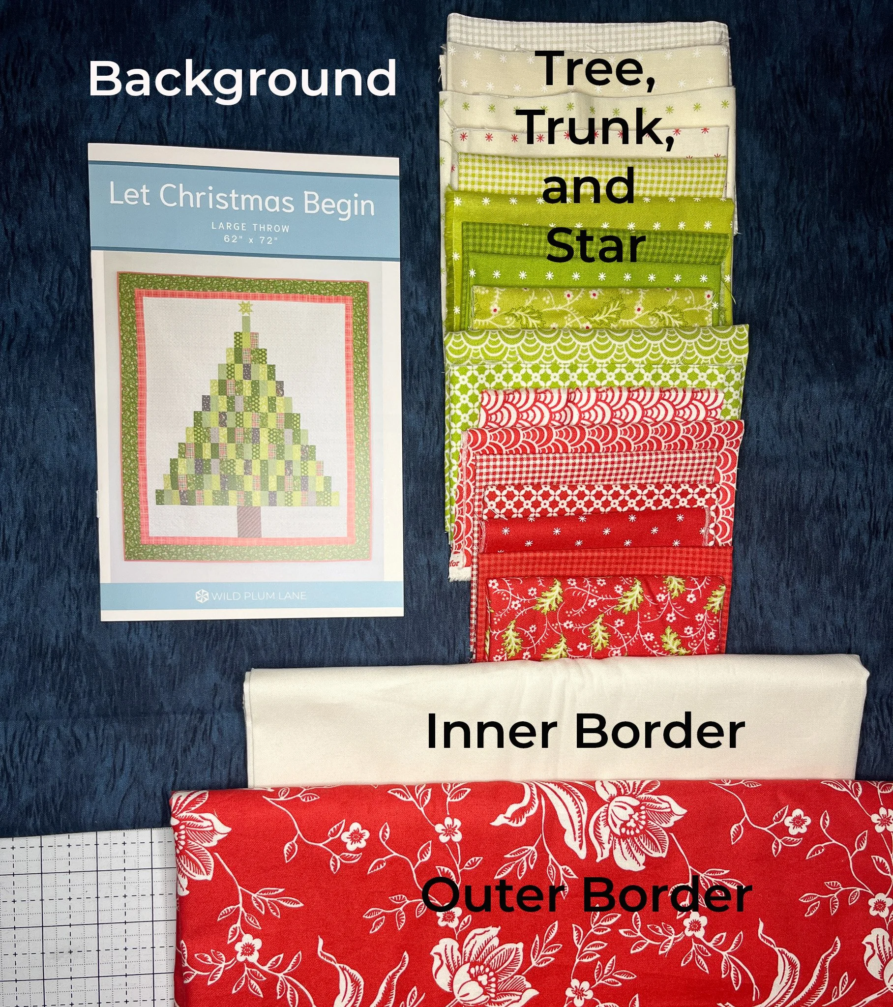 Let Christmas Begin Quilt Kit | Silent Night Version — Wild Plum Lane