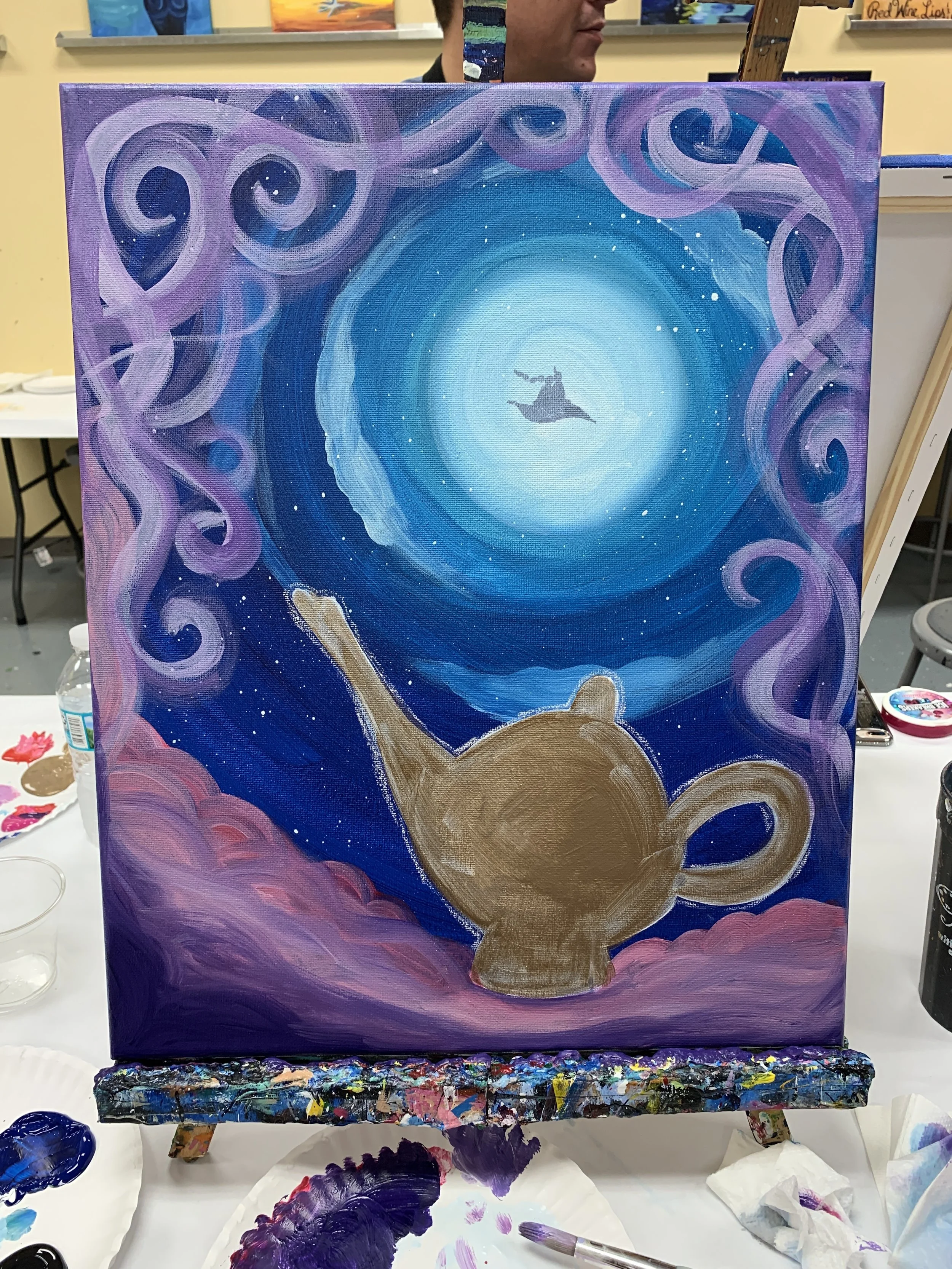 Aladdin Paint & Sip Event | Disney Blogger Party Orlando | The Orlando ...