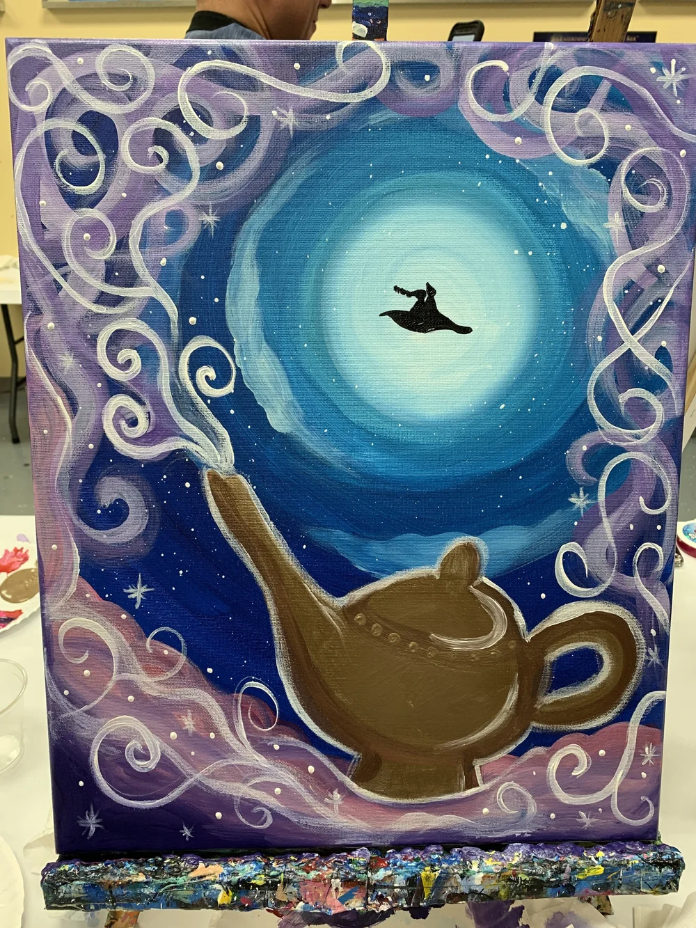 Aladdin Paint & Sip Event | Disney Blogger Party Orlando | The Orlando ...