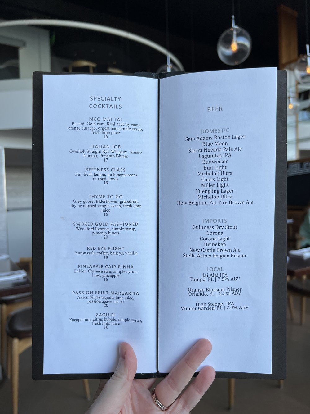 Hemisphere Restaurant MCO Review | The Orlando DINKs Blog