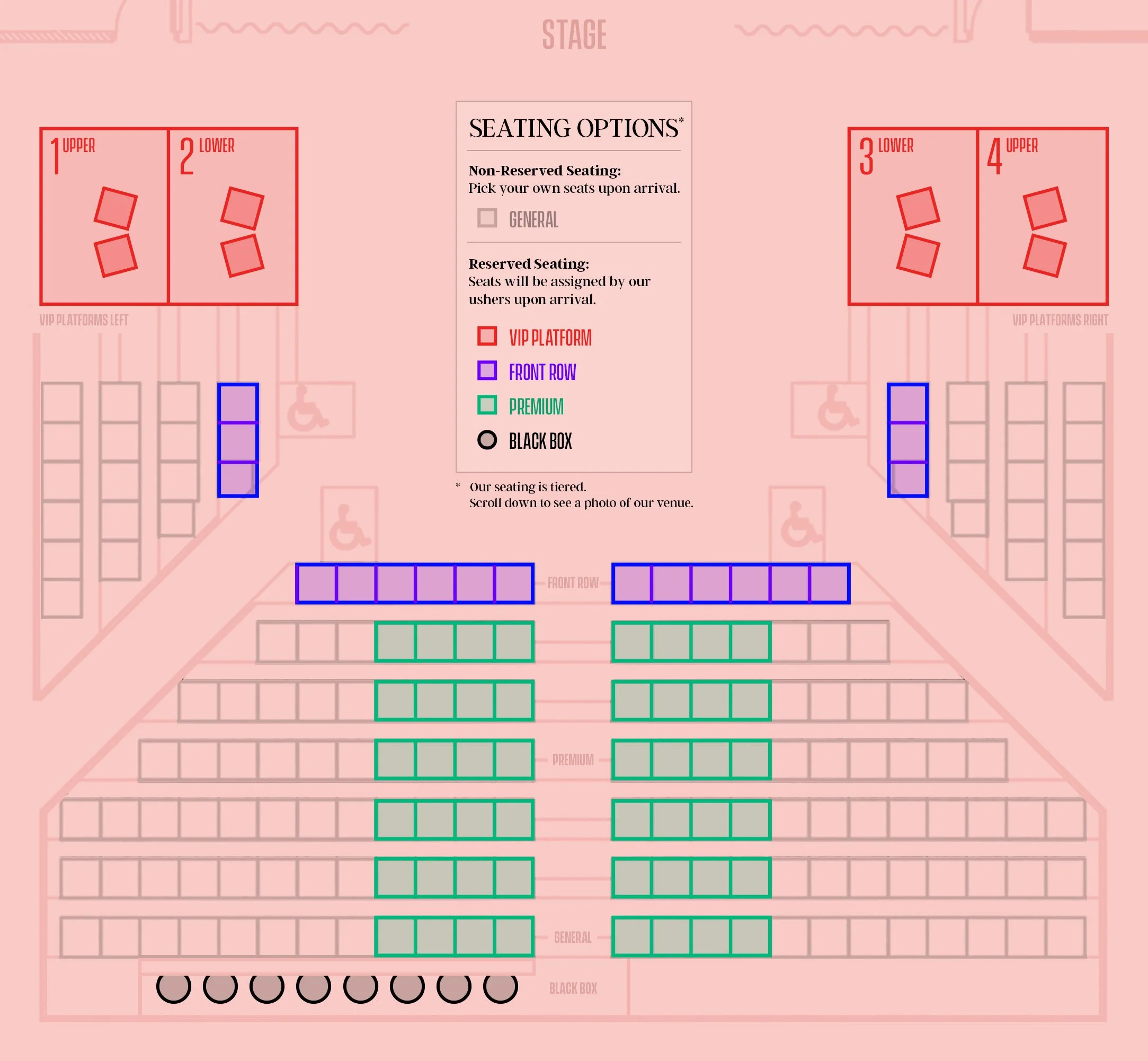 Broadway Show Seating Chart